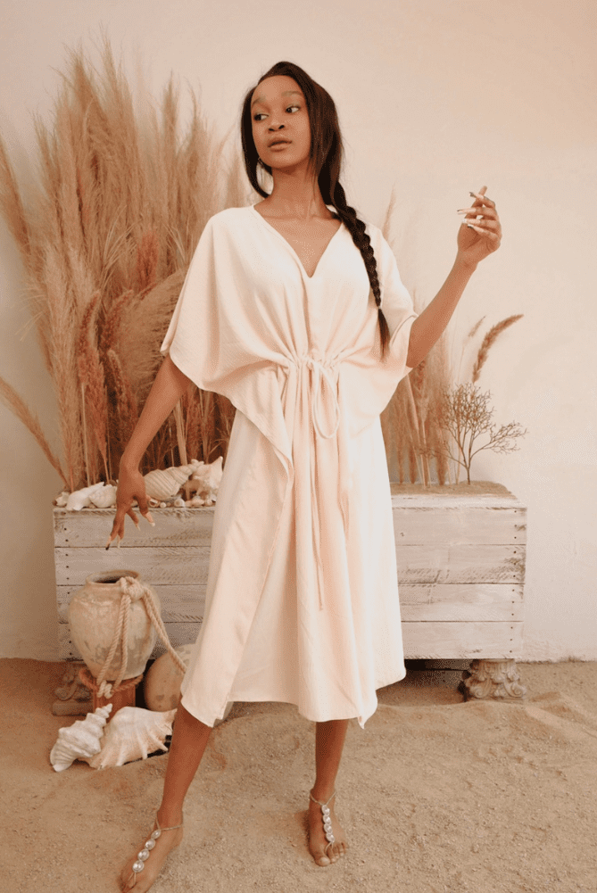 Bay draw string dress - BlizzardandBreeze.